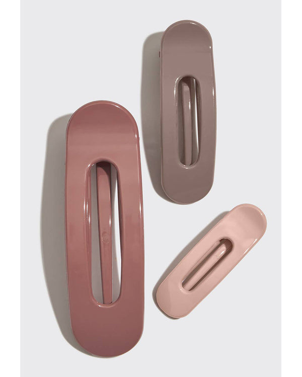 Kitsch Flat Lay Claw Clip 3pc - Dancewear Centre