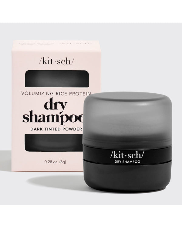 Kitsch Volumizing Rice Protein Dry Shampoo - Dark Tinted Powder ...