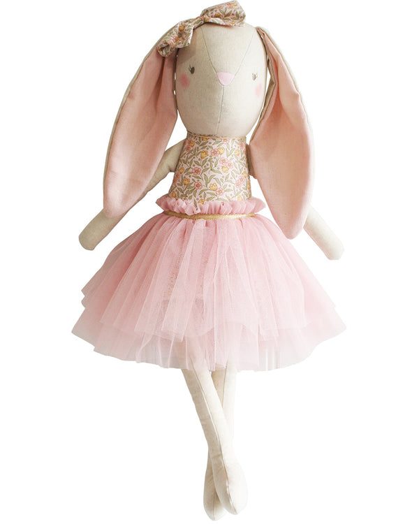 Alimrose Linen Pearl Cuddle Bunny Plush Doll 55cm - Blossom Lily Pink ...