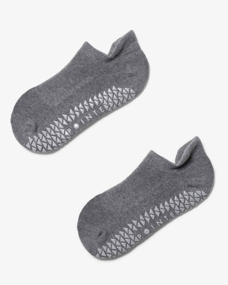 Pointe Studio Union Full Foot Grip Sock - Womens - Charcoal - Dancewear Centre